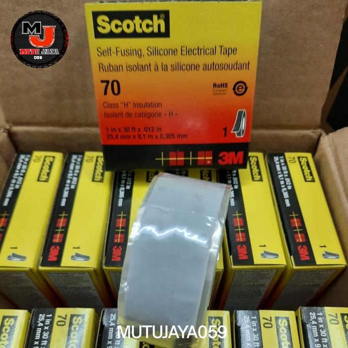 Jual 3M Scoth 70 Self-Fusing Silicon Rubber Electrical Tape - Jakarta Pusat - Mutujaya059 ...