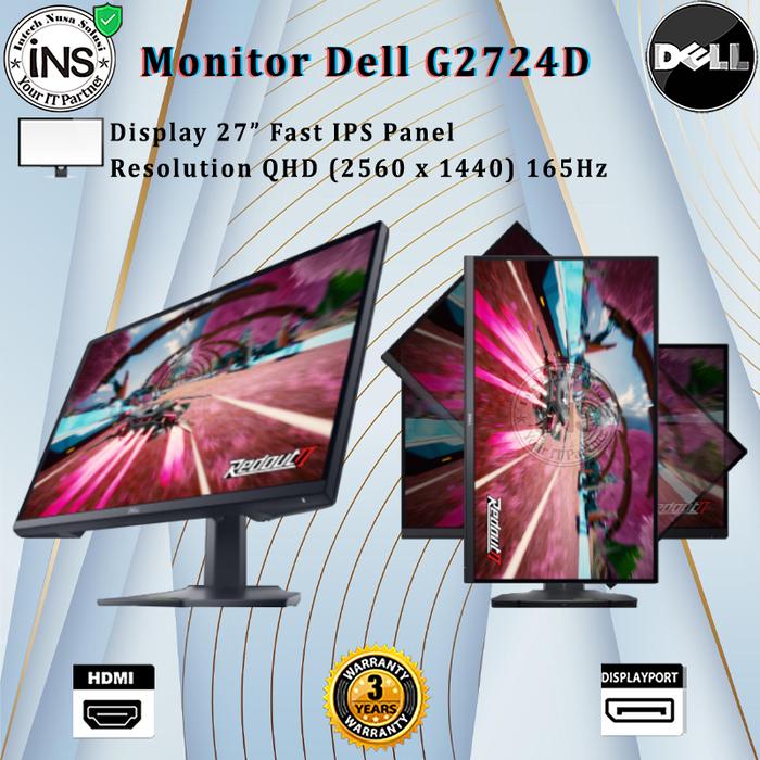 Jual Monitor DELL G2724D 27 Inch Fast IPS QHD 2560x1440 165HZ HDMI DP ...