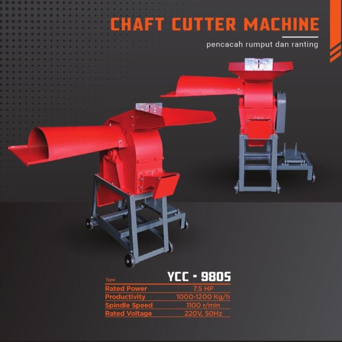 Jual Mesin pencacah rumput . Chaff chat cutter 1200 kg /jam . Pertanian ...
