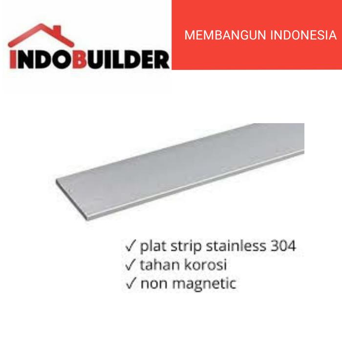 Jual PLAT STRIP STAINLESS SS 304 UKURAN LEBAR 25 MM X 3 MM X 6 METER ...
