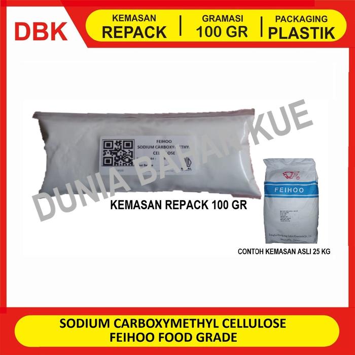Jual SODIUM CARBOXYMETHYL CELLULOSE FEIHOO - REPACK 100 GR / CMC FEIHOO ...