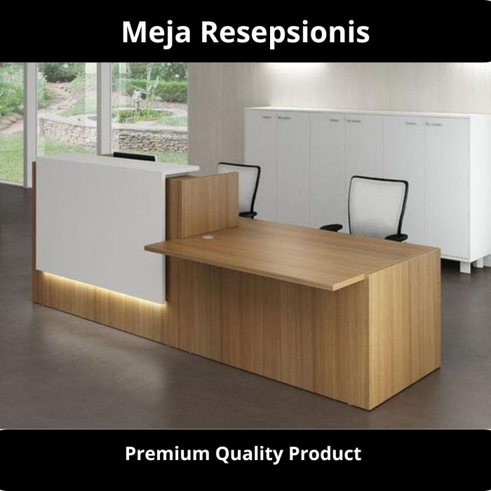 Jual meja resepsionis kantor minimalis modern custom - Jakarta Timur ...