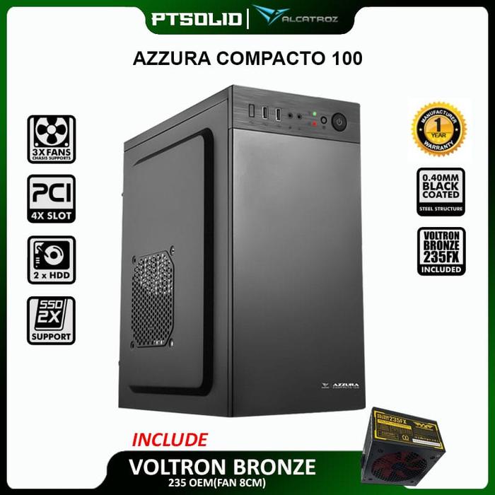 Jual Casing Alcatroz Azzura Compacto 100 Inc PSU Voltron Bronze 235 ...