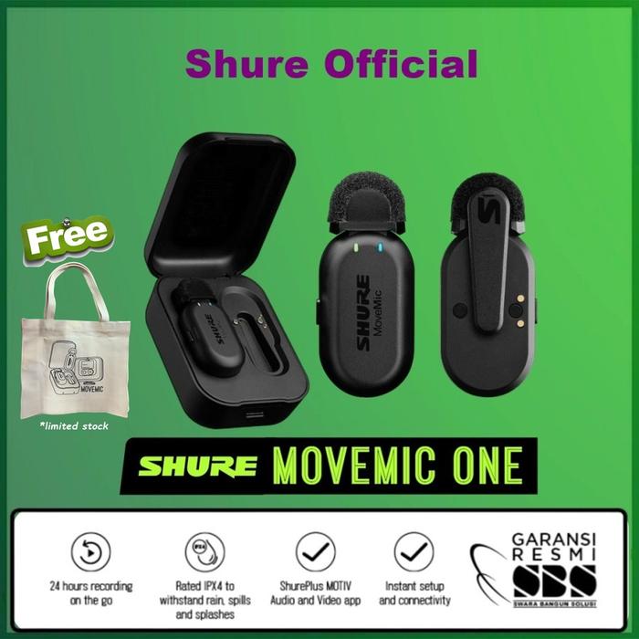 Promo Shure MV-ONE MoveMic One Single-Channel Wireless Lavalier ...