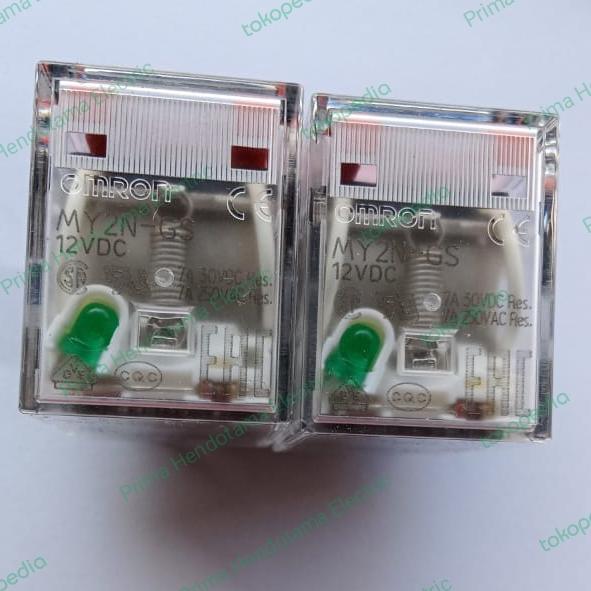 Jual Relay OMRON MY2N 12V DC 12VDC | Relay 8 Pin 8 Kaki MY2 LAMPU 12V ...