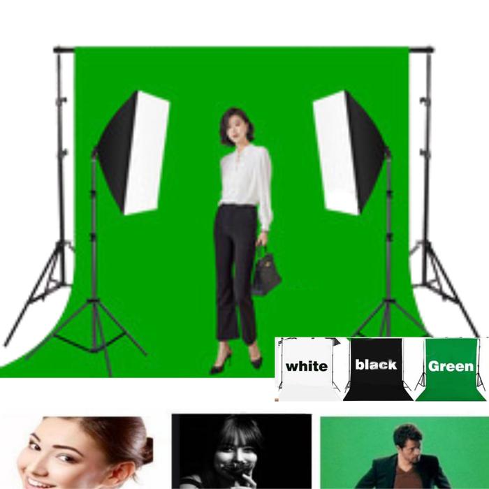 Jual Paket Lighting Mini Studio Background Foto Lampu studio soft Box ...