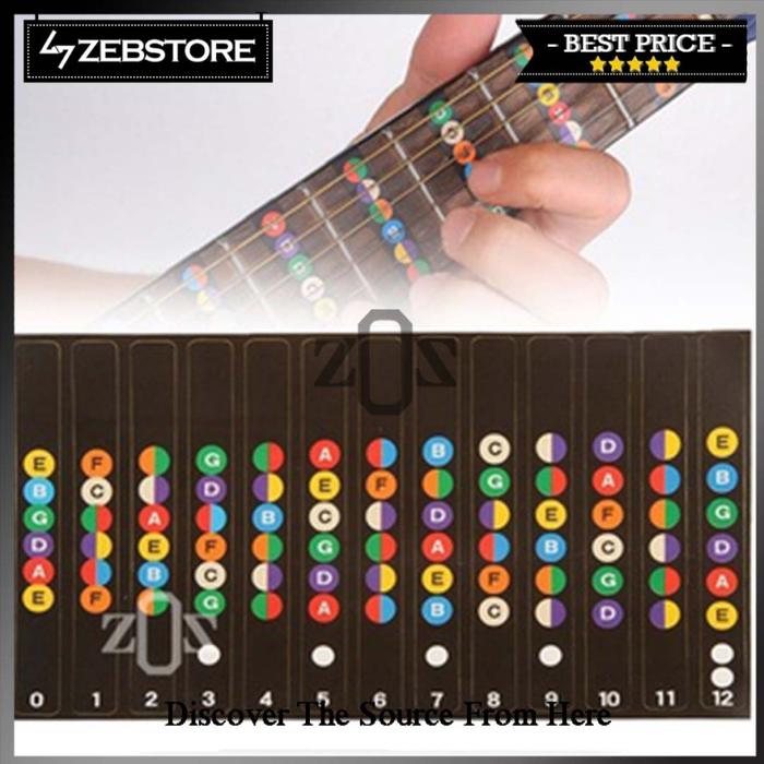 Jual Stiker Sticker Note Penanda Nada Fret Fretboard Gitar - Kota ...