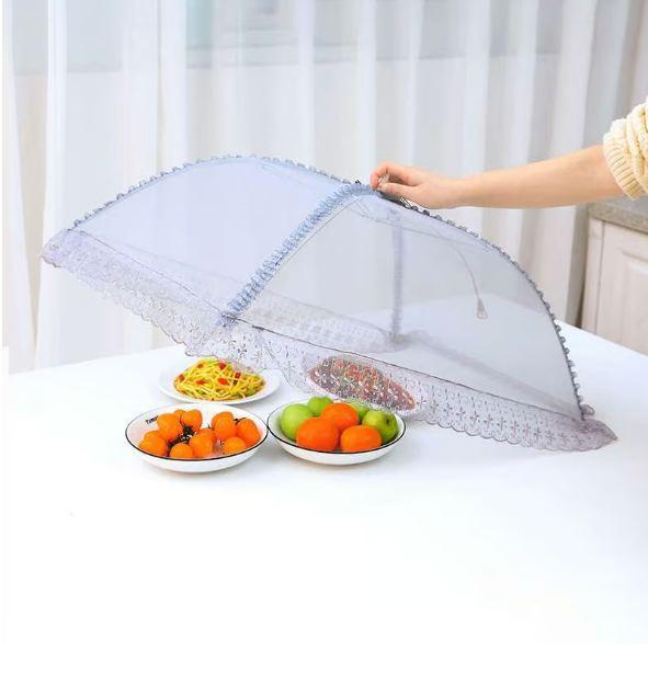 Jual Tudung Saji Jaring Lipat Payung - Tutup jala transparan anti Serangga - BULAT SILVER ...