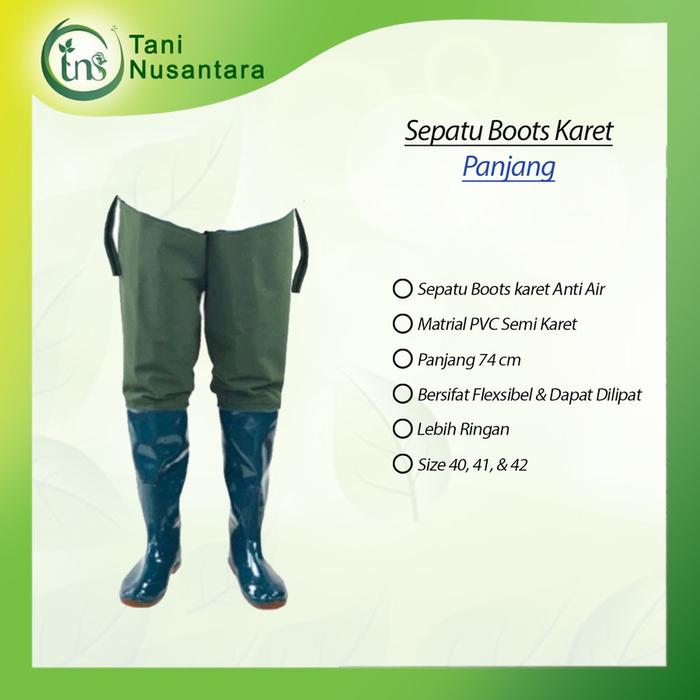 Jual Sepatu boot Sawah Panjang Atas Lutut Petani Anti Keong Anti Air ...