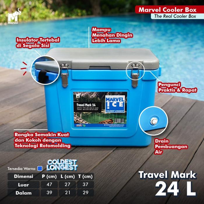 Promo Marvel Cooler Box ice travel camping 10 L 20 L 12 L 24 L 35 L ...