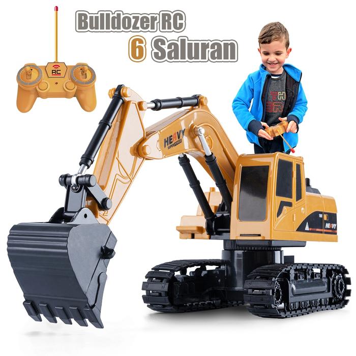 Promo Tatajoy 1:14 Mainan Excavator Remote Control Besar 15Channel ...