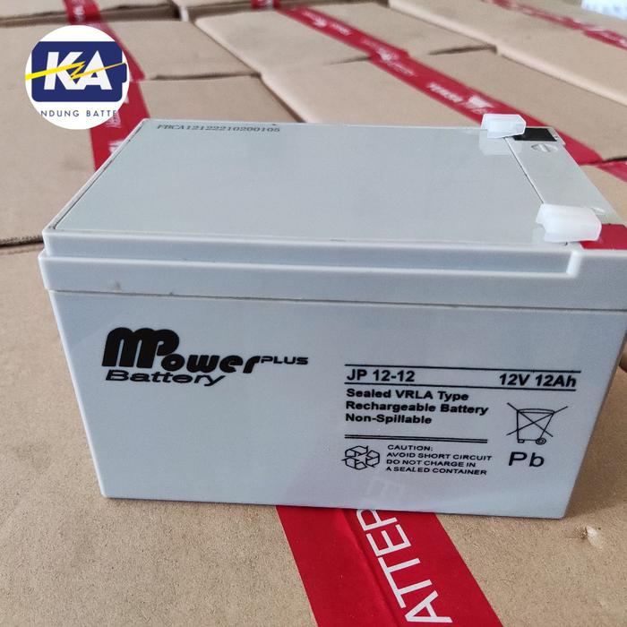 Jual Aki baterai accu kering vrla UPS MPower M Power Plus 12v 12ah 12 v 12ah JP12-12 - Kota ...