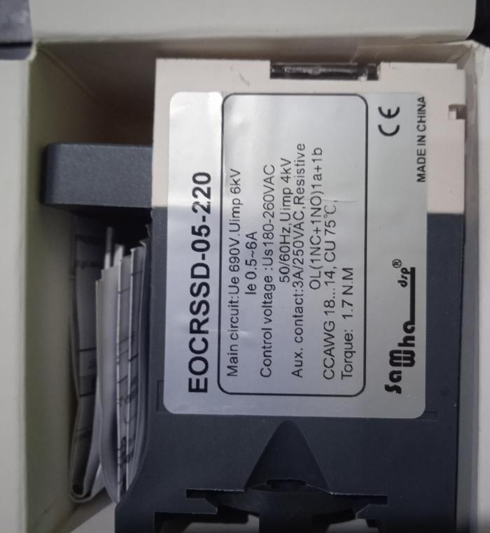 Jual EOCR SSD 220 SAMWHA Over Current Relay - 0.5-6A - Kab. Bekasi - Aliexmart | Tokopedia