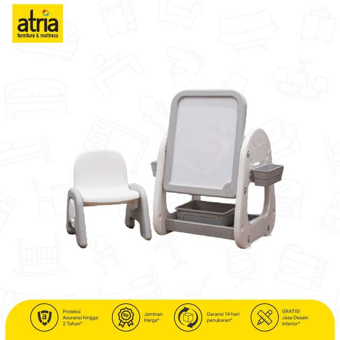 Promo Atria Kursi & Papan Gambar Attivo MLD8826 Grey White Cicil 0% 3x ...