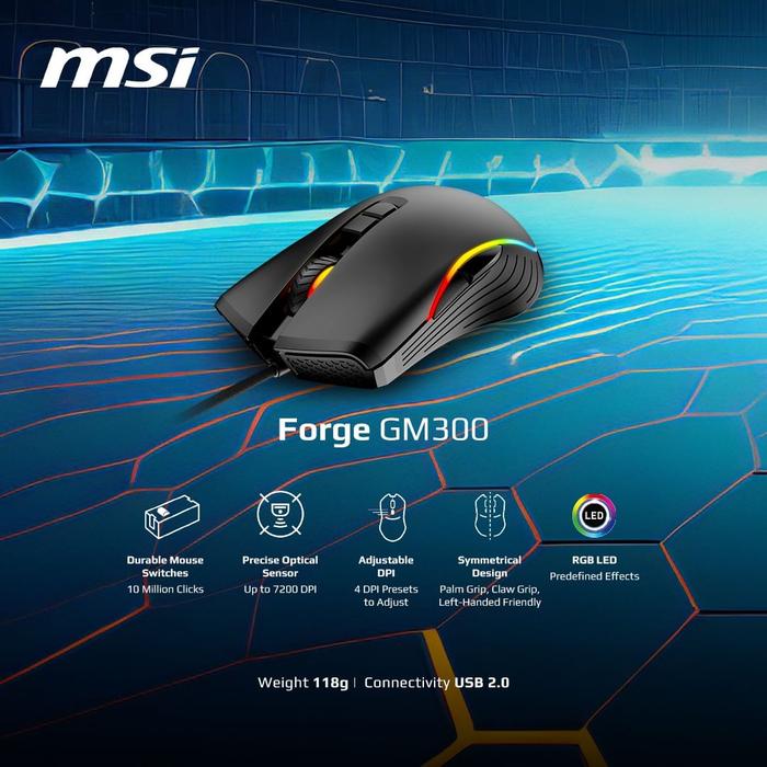 Jual Msi Forge GM300 Gaming Mouse - Jakarta Pusat - PT.SEMPURNA UTAMA | Tokopedia