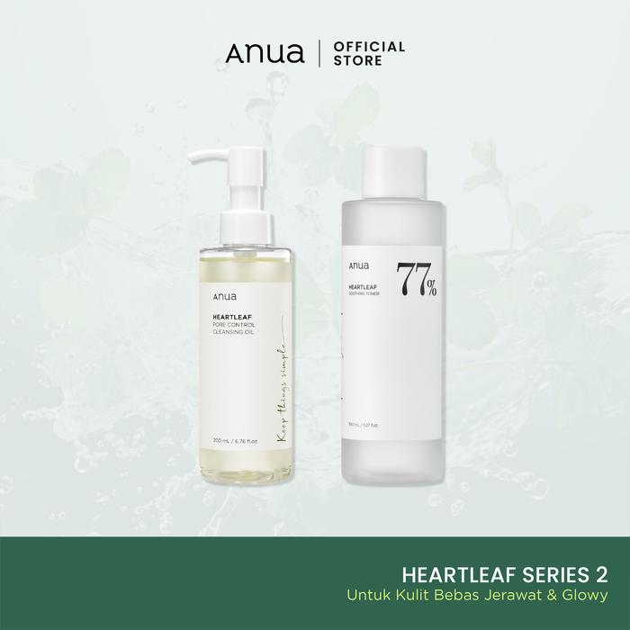 Promo ANUA Heartleaf Series 2 (Toner 150ml + Cleansing Oil 200ml ...