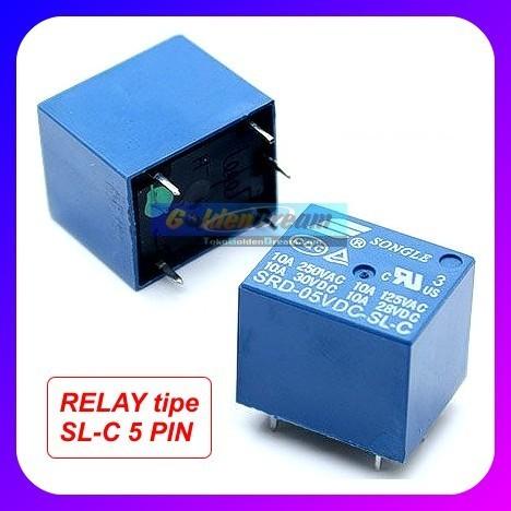 Jual Relay 5V 10A Songle SRD-05VDC-SL-C 5pin T73 DC Control Coil SRD ...