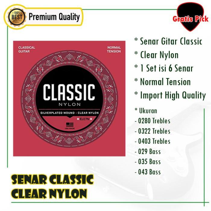 Jual Senar Gitar Classic Nylon Senar Gitar Klasik Nilon Tali Gitar ...