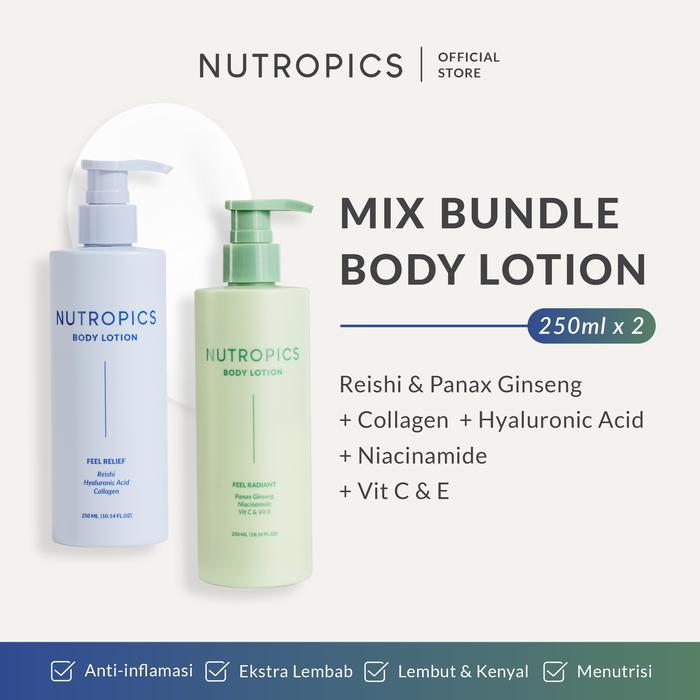 Promo Nutropics Feel Radiant Body Lotion & Feel Relief Body Lotion ...