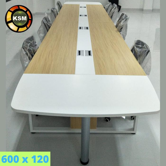 Jual KSM Meja Meeting Conference Table Meja Rapat Kerja 6 Meter Kaki ...