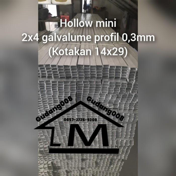 Jual Hollow 2x4 Galvalum profil 0.3mm ATUBE / hollow mini / hollow ...