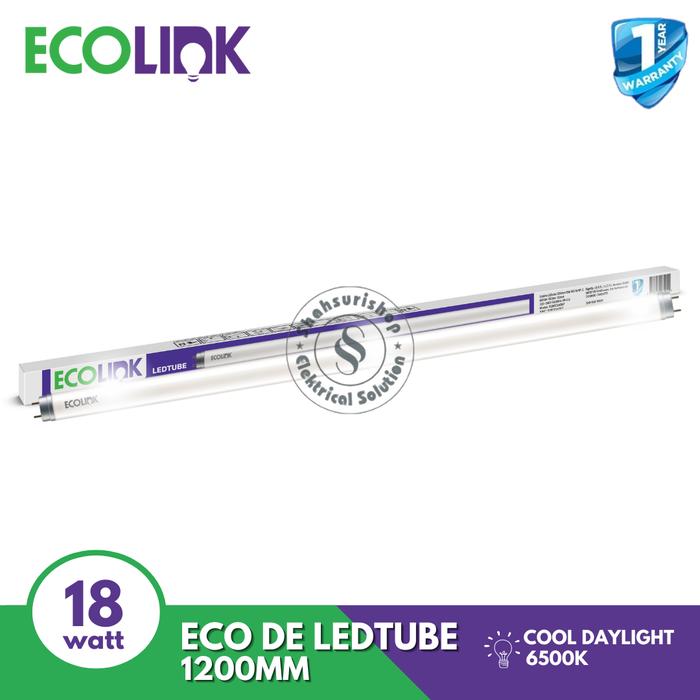 Jual ECOLINK LED TUBE LAMPU TL DOUBLE ENDED T8 PANJANG 600MM 9WATT ...