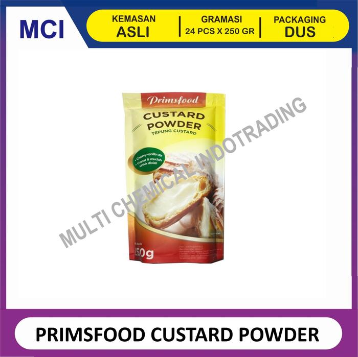 Jual PRIMSFOOD CUSTARD POWDER 250 GR - 1 DUS 24 PCS / TEPUNG CUSTARD ...