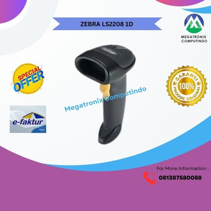 Jual SCANNER ZEBRA LS2208 1D Wire Barcode Scanner with USB kit ...