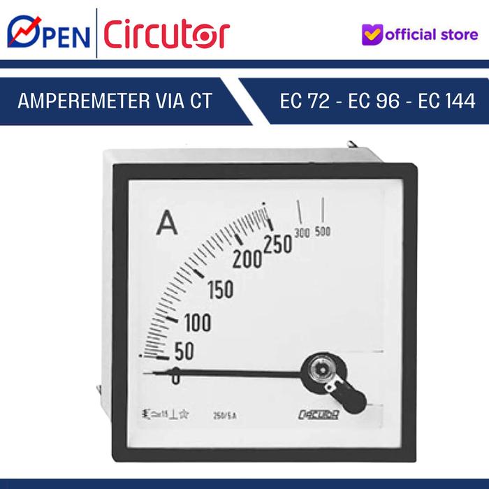 Jual AMPERE METER VIA CT.../5A CIRCUTOR - 96x96 mm - Jakarta Pusat ...