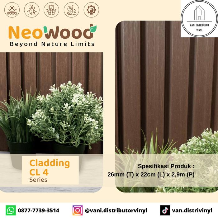 Jual Cladding Panel Dinding / WPC Cladding Dinding - Tahan Air dan ...