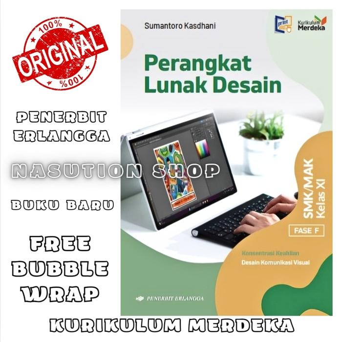 Jual Buku Perangkat Lunak Desain Kelas 2 / XI 11 SMK Erlangga Kurikulum ...