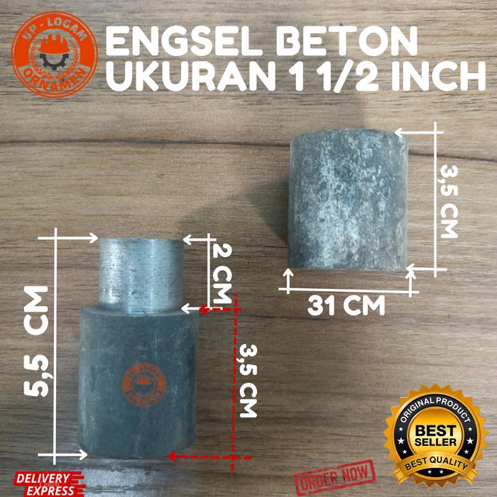 Jual Engsel Bubut Besi Beton 1 ½ Engsel Pagar , Engsel Pintu Gebyog ...