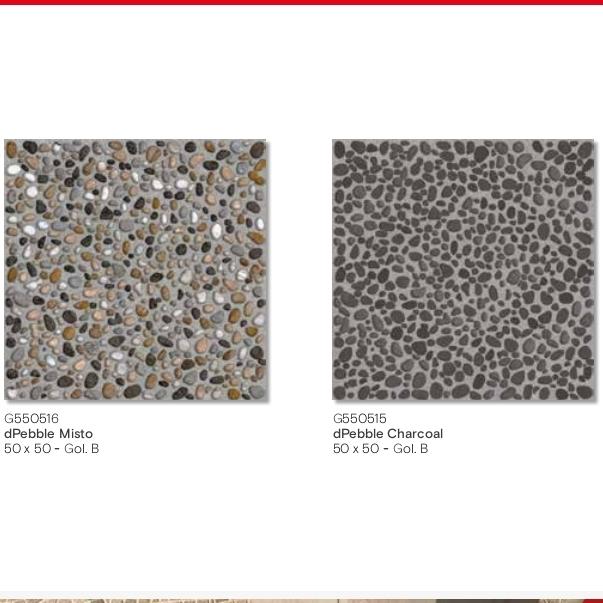 Jual KERAMIK MERK ROMAN TIPE D PEBBLE UK 50X50CM UNTUK DINDING ATAU ...