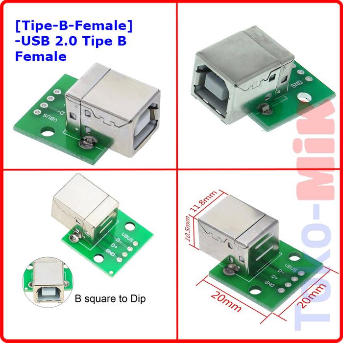 Jual DIY USB PCB Adapter Konektor Jack Colokan USB Tipe Type A B C A/B ...