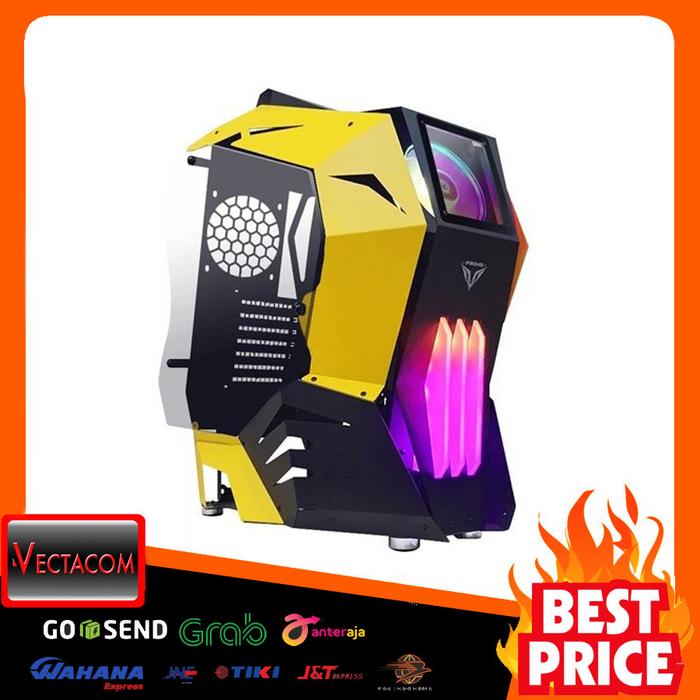 Jual Casing PRIME C-[R] BLACK YELLOW - ALUMUNIUM EXTREME GAMING CASE ...