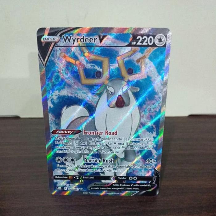 Jual Kartu Pokemon Indonesia Full Art Wyrdeer V 076/067 SR - Kota ...