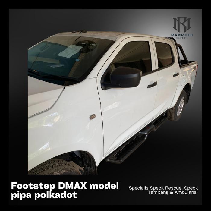 Jual Footstep dmax model pipa polkadot untuk double cabin hilux/triton ...