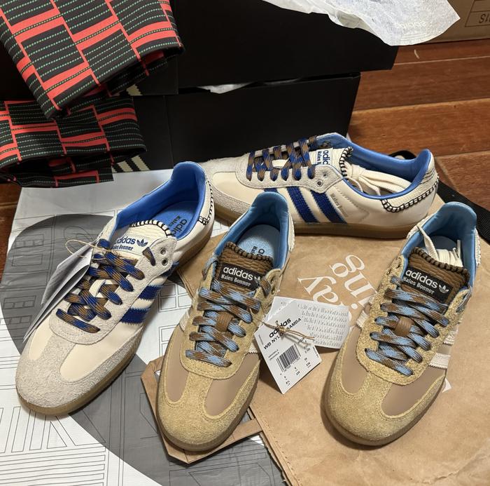 Jual Adidas Originals Samba x Wales Bonner Cream White Gum Navy - Kota ...
