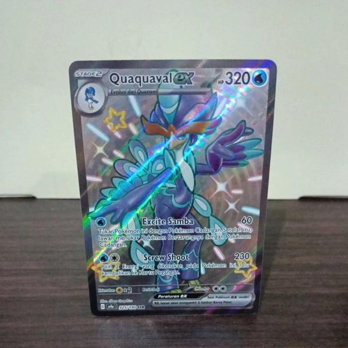 Jual Kartu Pokemon Indonesia Quaquaval ex 325/190 SSR - Kota Surabaya - TLC_Shop | Tokopedia