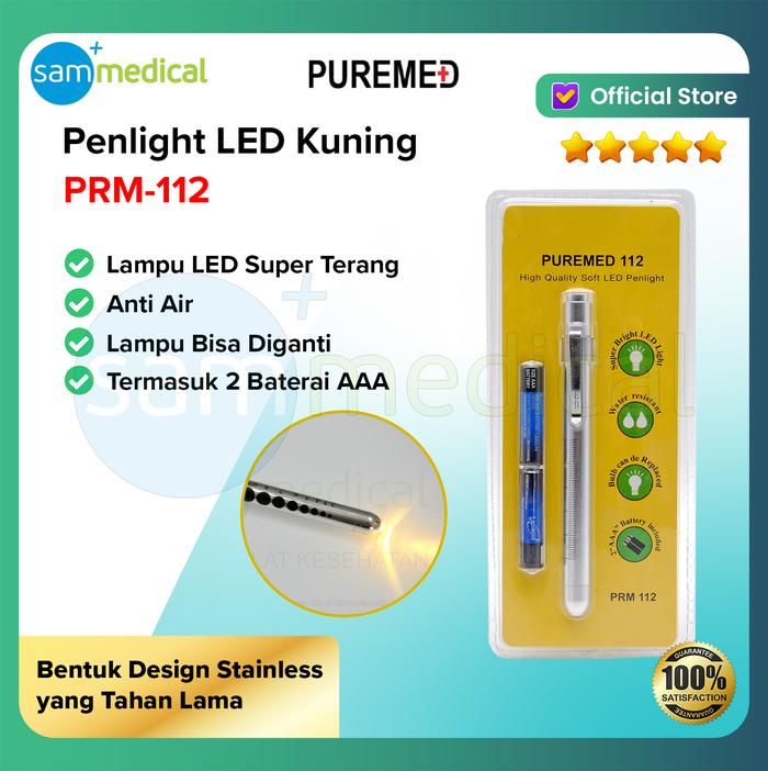 Jual PENLIGHT LED Kuning Puremed PRM-112 + Batterai - Kota Bandung ...