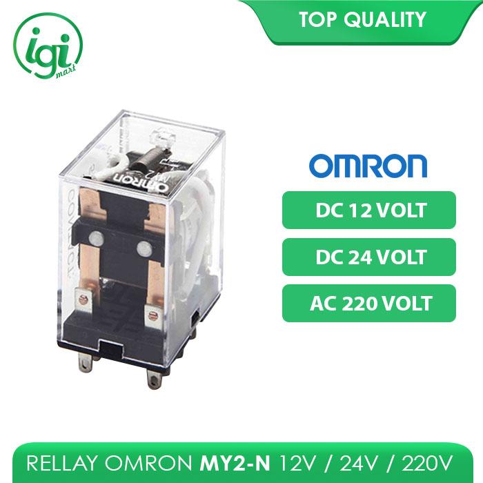 Promo RELAY MY2 12V OMRON / RELAY MY2N 24V OMRON / RELAY MY2-N 220 VOLT ...