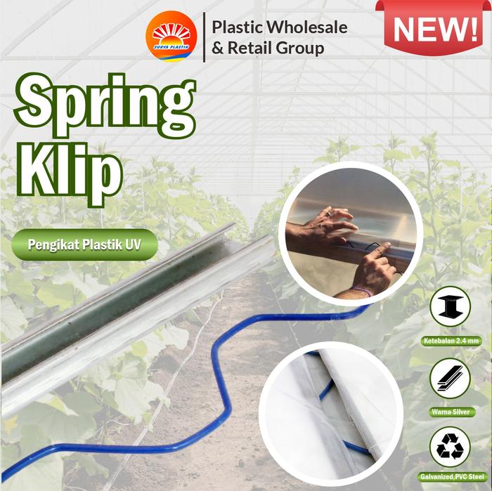 Jual Penjepit Plastik UV / Spring Klip Alat Pasang Plastik UV - Kab ...