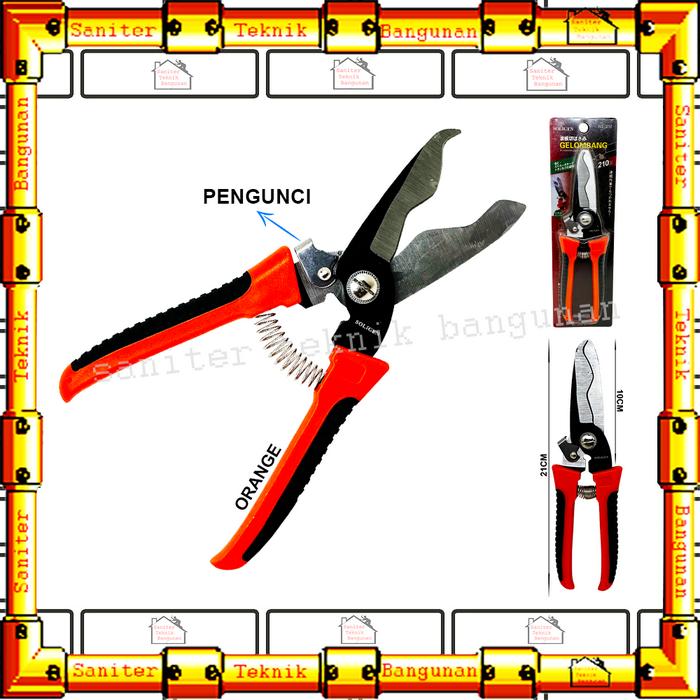 Jual Gunting Seng Serbaguna Soligen 8" Model Gelombang NT 210 / Gunting ...