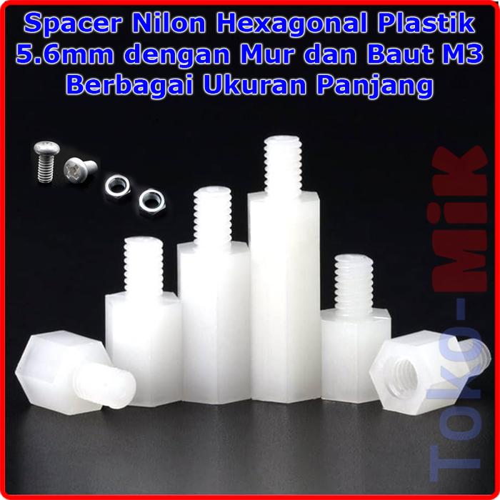 Jual Spacer Nilon Nylon Spacer Plastik Penyangga Dudukan PCB Main Board ...