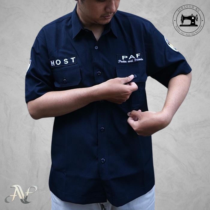 Jual Kemeja PDH Lengan Panjang Seragam Kerja Dinas Lapangan Custom ...