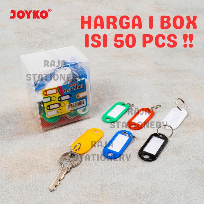 Jual GANTUNGAN KUNCI JOYKO BISA TULIS NAMA KEY RING JOYKO LABEL [50PCS ...