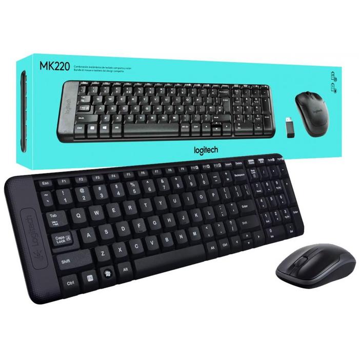 Jual Logitech MK220 Wireless Keyboard Mouse Combo - KeyMouse Wirreless ...