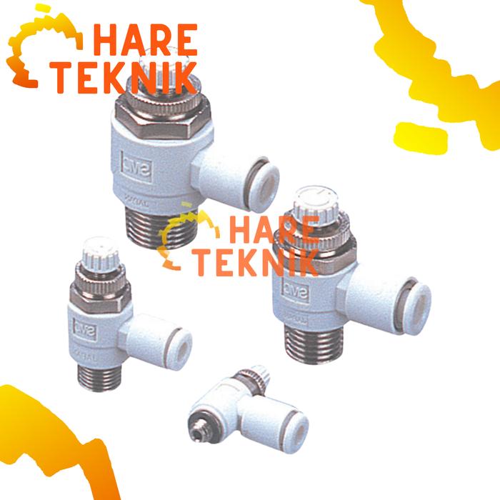 Jual 8MM x 1/4" Fitting Angin Speed Control SMC AS3301F 8MM x 12MM ...