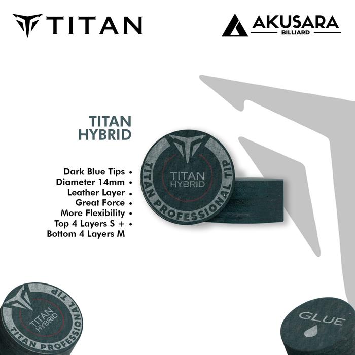 Jual Titan Hybrid Tip Billiard Original Play Cue 14mm - Kota Semarang ...