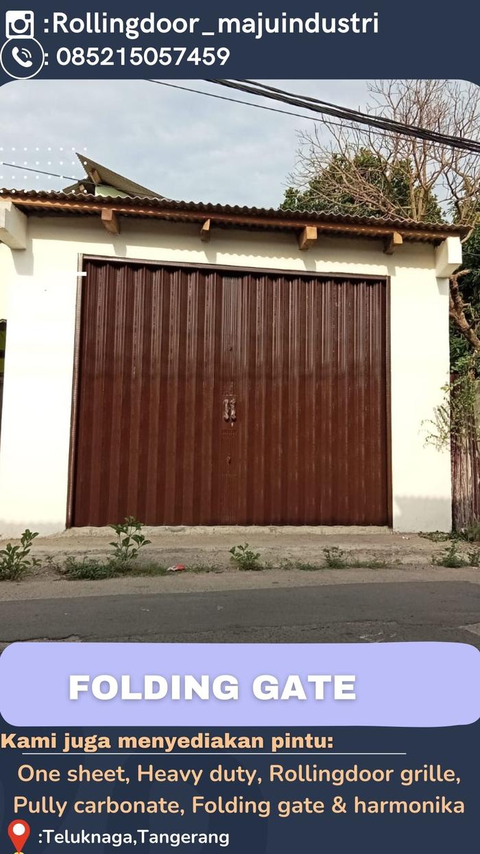 Jual Folding gate pintu geser ruko/toko dengan tebal 0,5mm bahan baja ...